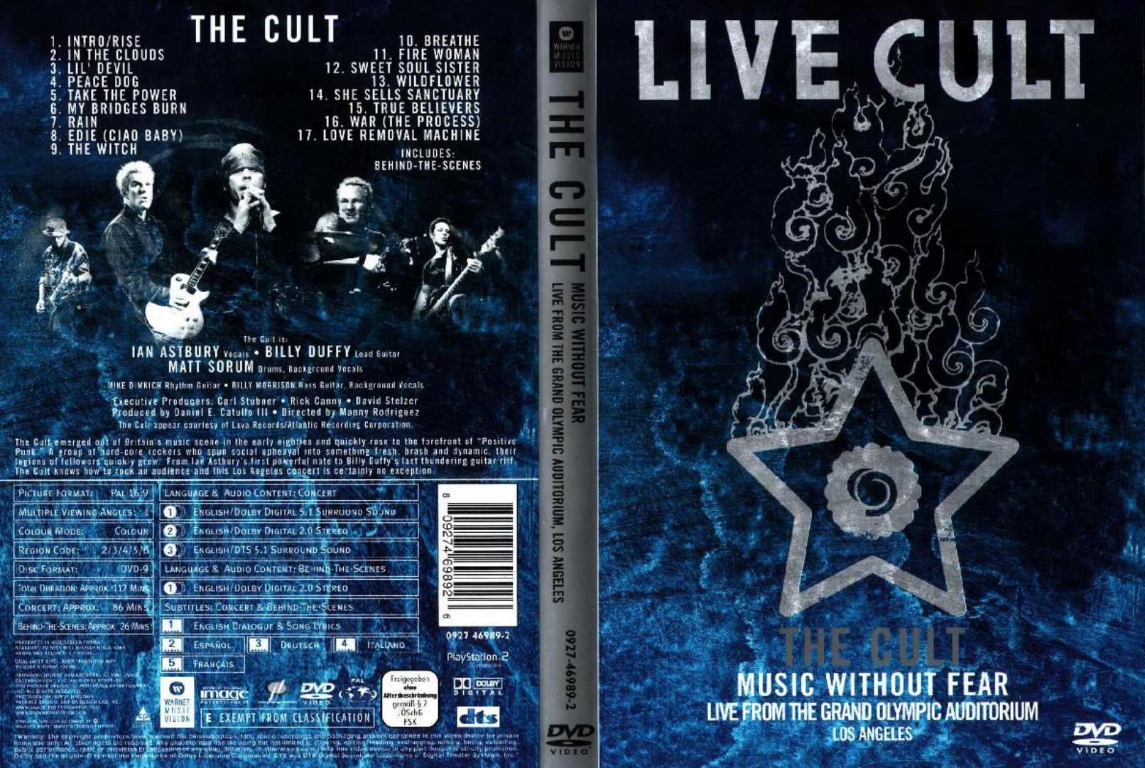 The Cult Music Without Fear : Front | DVD Covers | Cover Century | Over ...